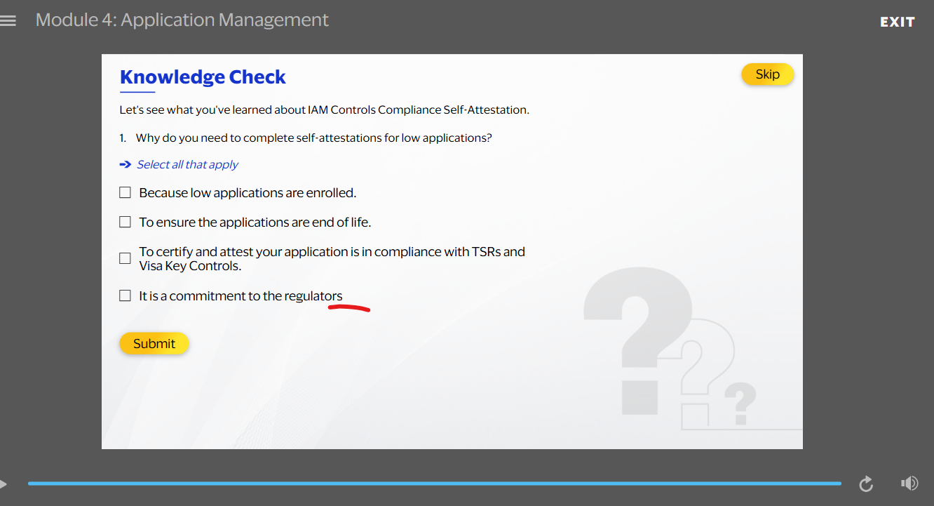 Bug #16073: Visa - Module 4 | Knowledge Check - VISA-Ascendium - Axiom ...