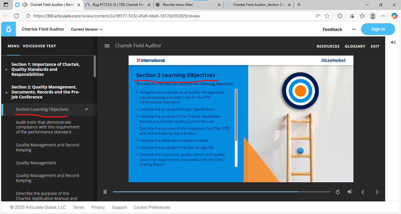 Bug #17236: 3t | TSR-Chartek Field Auditor-Section 2-Section 2 Learning ...