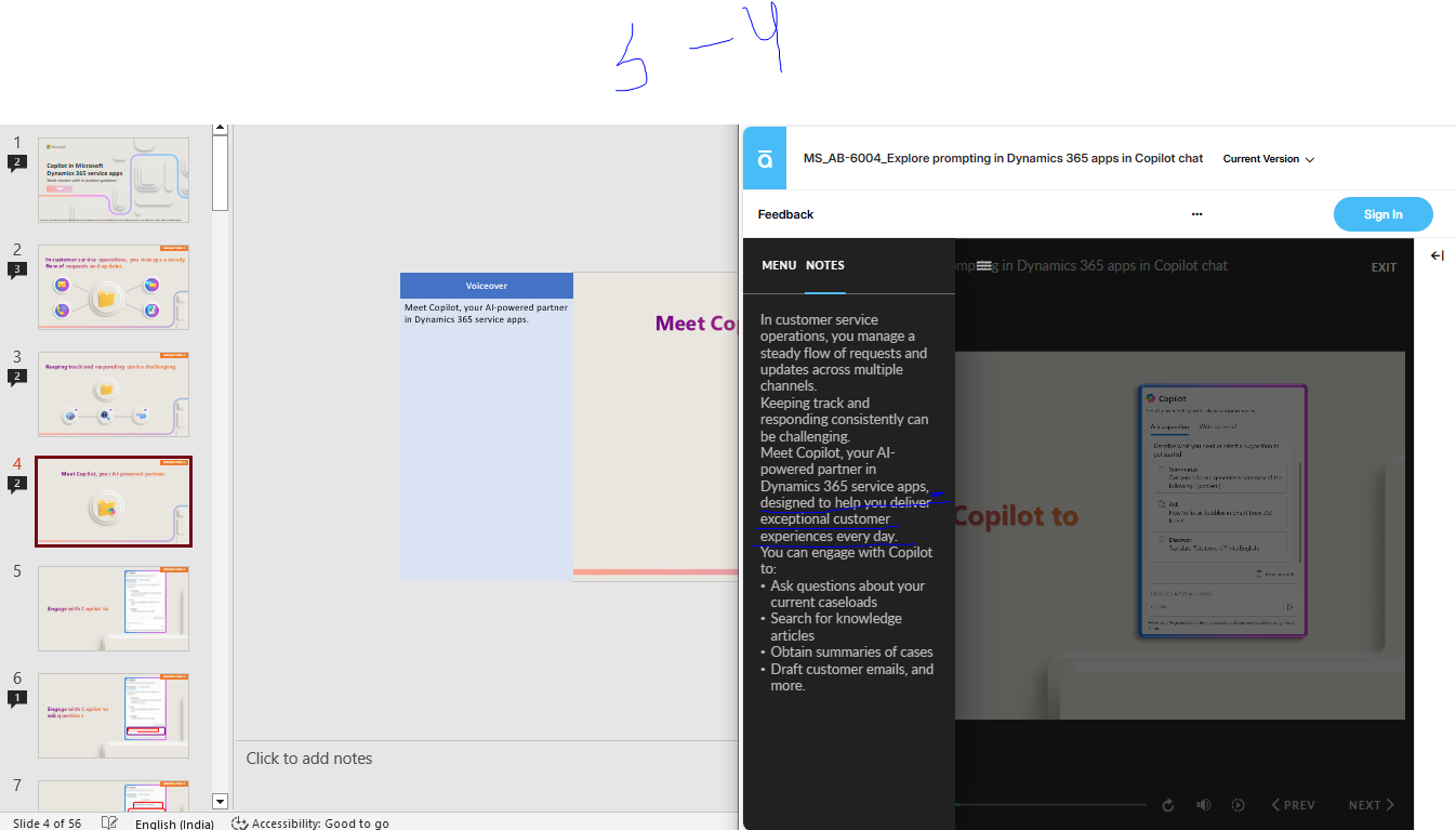 Bug #18361: MS_AB-6004_Explore prompting in Dynamics 365 apps in Copilot chat- slide 4 (3 ...